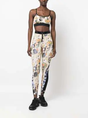 P.E Nation Graphic-print Scoop-neck Sports Bra