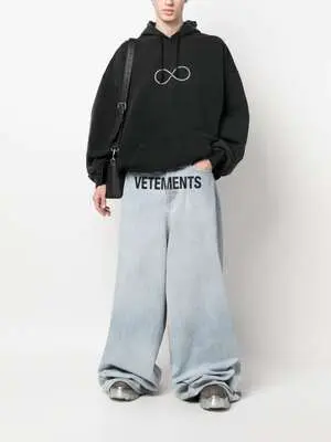 Vetements Logo-print Baggy Jeans