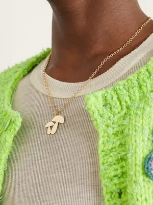 SYDNEY EVAN Mushroom Pendant Necklace