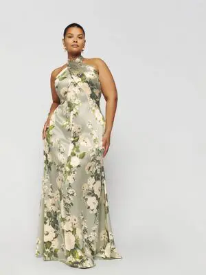 REFORMATION Veria Silk Dress Es