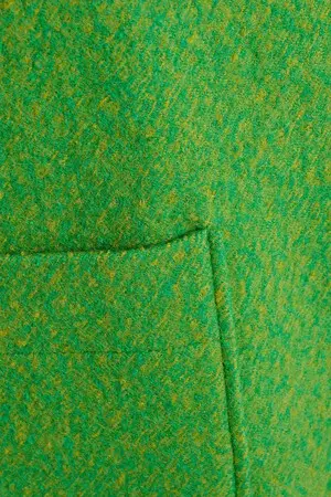Ganni Marled Wool-Felt Mini Dress Green In Bright Green - 60% Off |  Editorialist