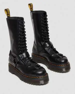 Dr. Martens 1914 Harness Leather Tall Lace Up Platform Boots  display picture 3