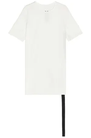 Rick Owens Level Tee In White - Milk