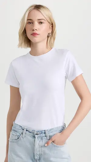 Ambitionist Boxy Tee Thong Bodysuit - White