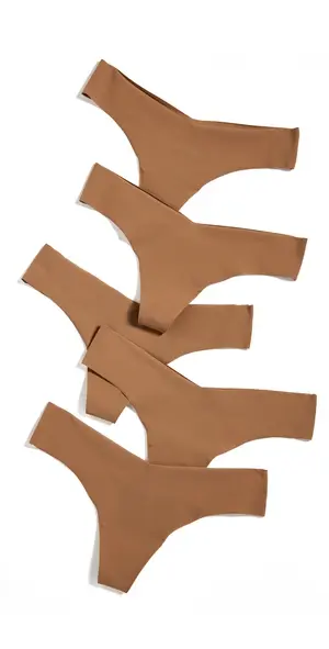 Commando Classic Thong 5-pack - Caramel