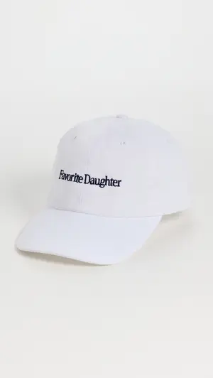 FAVORITE DAUGHTER Classic Logo Baseball Cap - White