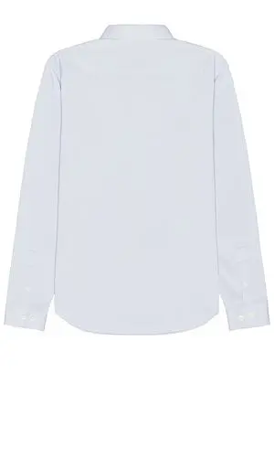 Theory Sylvain Structure Knit Shirt In Baby Blue - Olympic