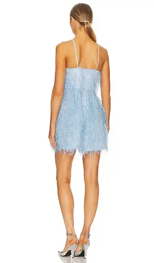 Bcbgmaxazria Feathered Mini Dress