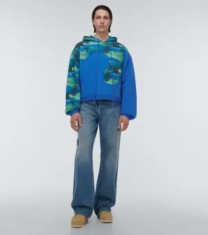 ERL Printed Cotton-blend Hoodie - Green