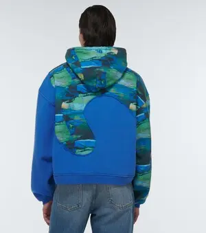 ERL Printed Cotton-blend Hoodie - Green
