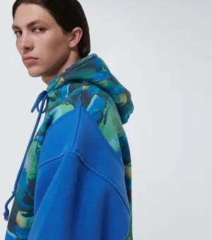 ERL Printed Cotton-blend Hoodie - Green
