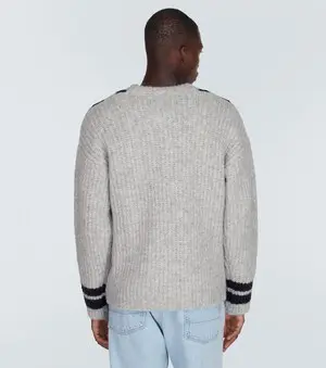 ERL Embroidered Wool-blend Sweater - Multicoloured