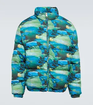 ERL Quilted Printed Down Jacket - Multicoloured
