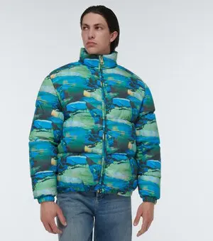 ERL Quilted Printed Down Jacket