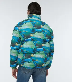 ERL Quilted Printed Down Jacket