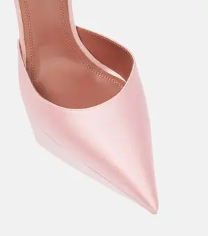Amina Muaddi Angelica Platform Pumps - Pink