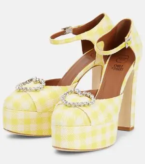 MALONE SOULIERS Camille 130 Embellished Platform Pumps