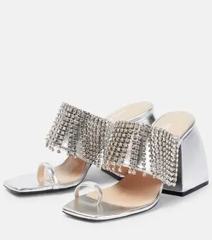 NODALETO Preston Embellished Leather Sandals