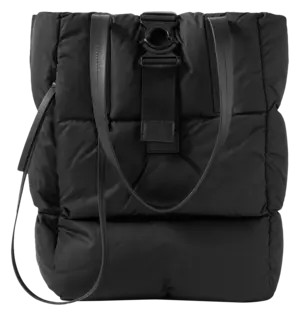 Moncler Xander Large Leather-trimmed Quilted Shell Down Tote
