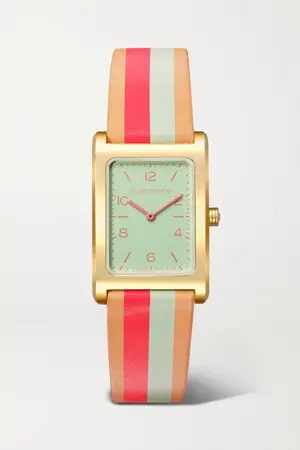 LACALIFORNIENNE Daybreak 24mm -tone Leather Watch - Gold