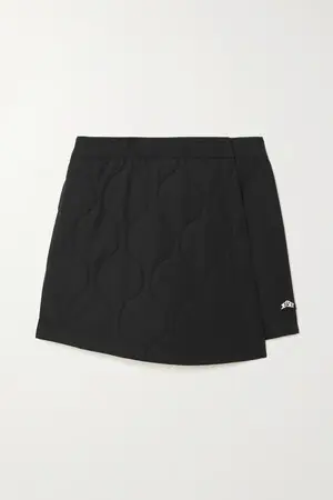 JETSET Bali Wrap-effect Quilted Shell Shorts