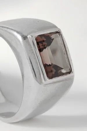 SOPHIE BUHAI Net Sustain Walter Quartz Signet Ring