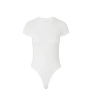 RE/DONE Stretch-cotton Jersey Bodysuit - White