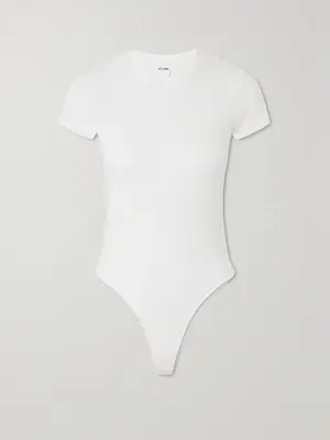 RE/DONE Stretch-cotton Jersey Bodysuit - White