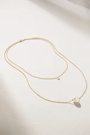 Mizuki Layered 14-karat Pearl And Diamond Necklace