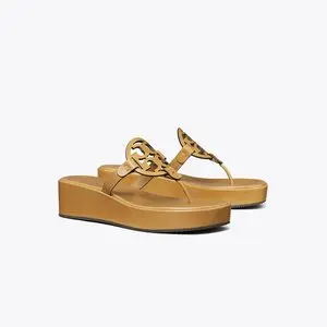 Tory Burch Miller Wedge Sandal - Walnut