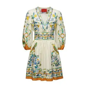 La DoubleJ Margherita Dress (Placed) Borboni_placed_bianco