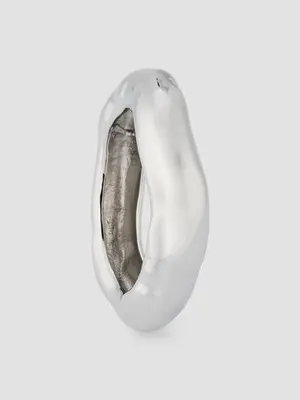 Alexis Bittar Essentials Molten 14k--plated Bangle - Silver