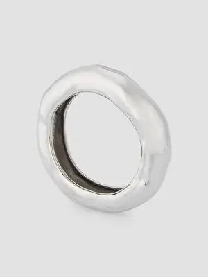 Alexis Bittar Essentials Molten 14k--plated Bangle - Silver