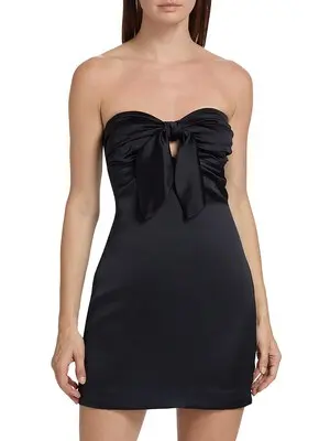 Ramy Brook Orion Bow Minidress - Black