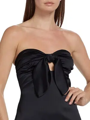 Ramy Brook Orion Bow Minidress - Black