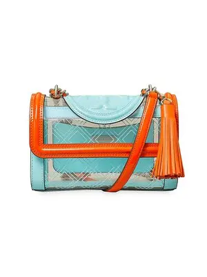 Tory Burch Women's Small Fleming Convertible Shoulder Bag - Boulder - Clear