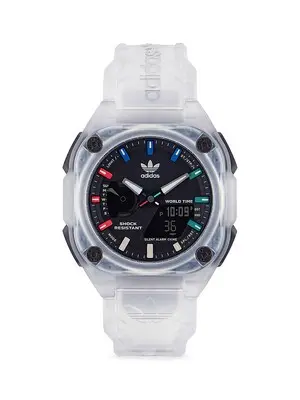 Adidas Men's City Tech One Resin Watch - Translucent - Translucent