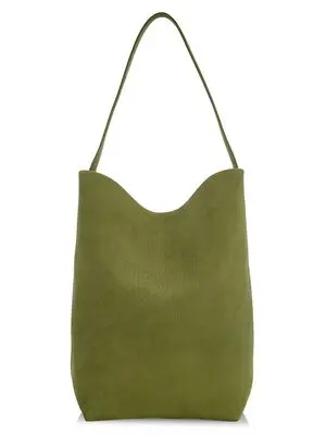 THE ROW Women's Large Park Suede Tote Bag - Gazon - Gazon  - Gazon