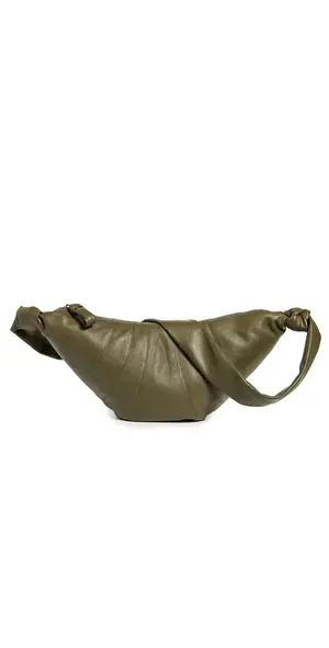 LEMAIRE Medium Croissant Bag Dark Moss