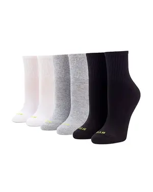 Hue HUE Sport Mini Crew Socks Pack Of 6 Multi