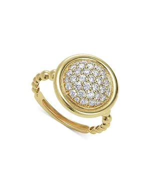 Lagos Meridian 18k Gold & Ceramic Diamond Ring - White/gold