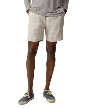 ALEX CRANE Bo Linen Drawstring Shorts - Bone