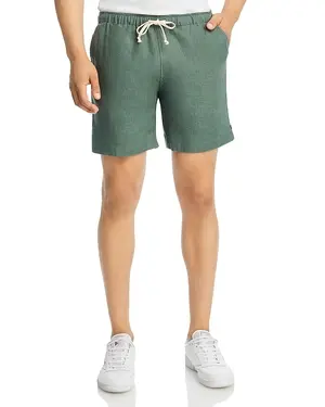 ALEX CRANE Bo Linen Shorts - Pine
