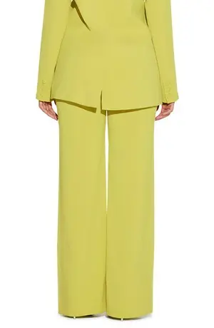 Naked Wardrobe Wide Leg Trousers - Chartreuse