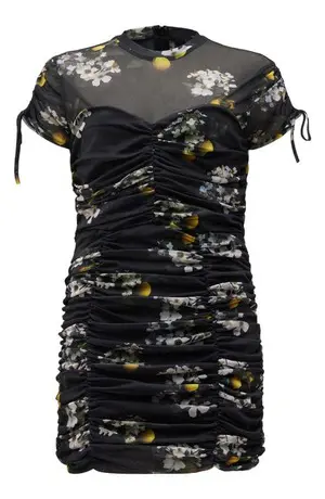 ALLSAINTS Giorgia Eugenia Floral Print Mini Dress