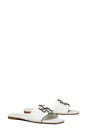 Tory Burch Ines Leather Slide Sandal - Gardenia