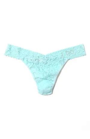 Hanky Panky I Do' Swarovski Crystal Regular Rise Thong - Celeste Blue
