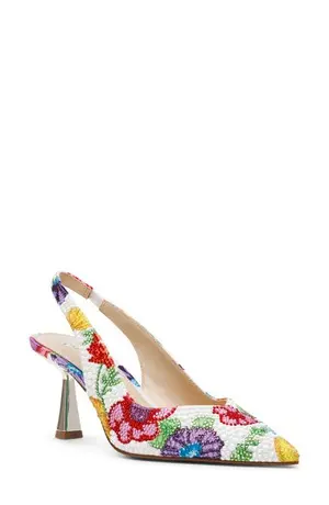 Betsey Johnson Clark Slingback Pumps - Bright Multi
