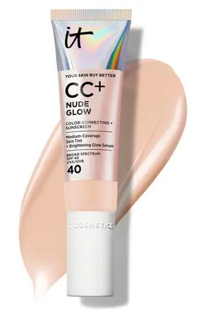 IT COSMETICS Cc+ Nude Glow Lightweight Foundation + Glow Serum Spf 40 Light Cool