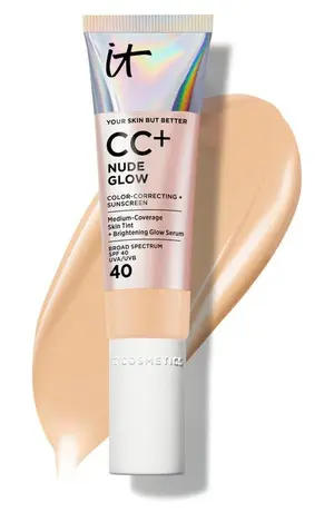 IT COSMETICS Cc+ Nude Glow Lightweight Foundation + Glow Serum Spf 40 Light Medium Warm